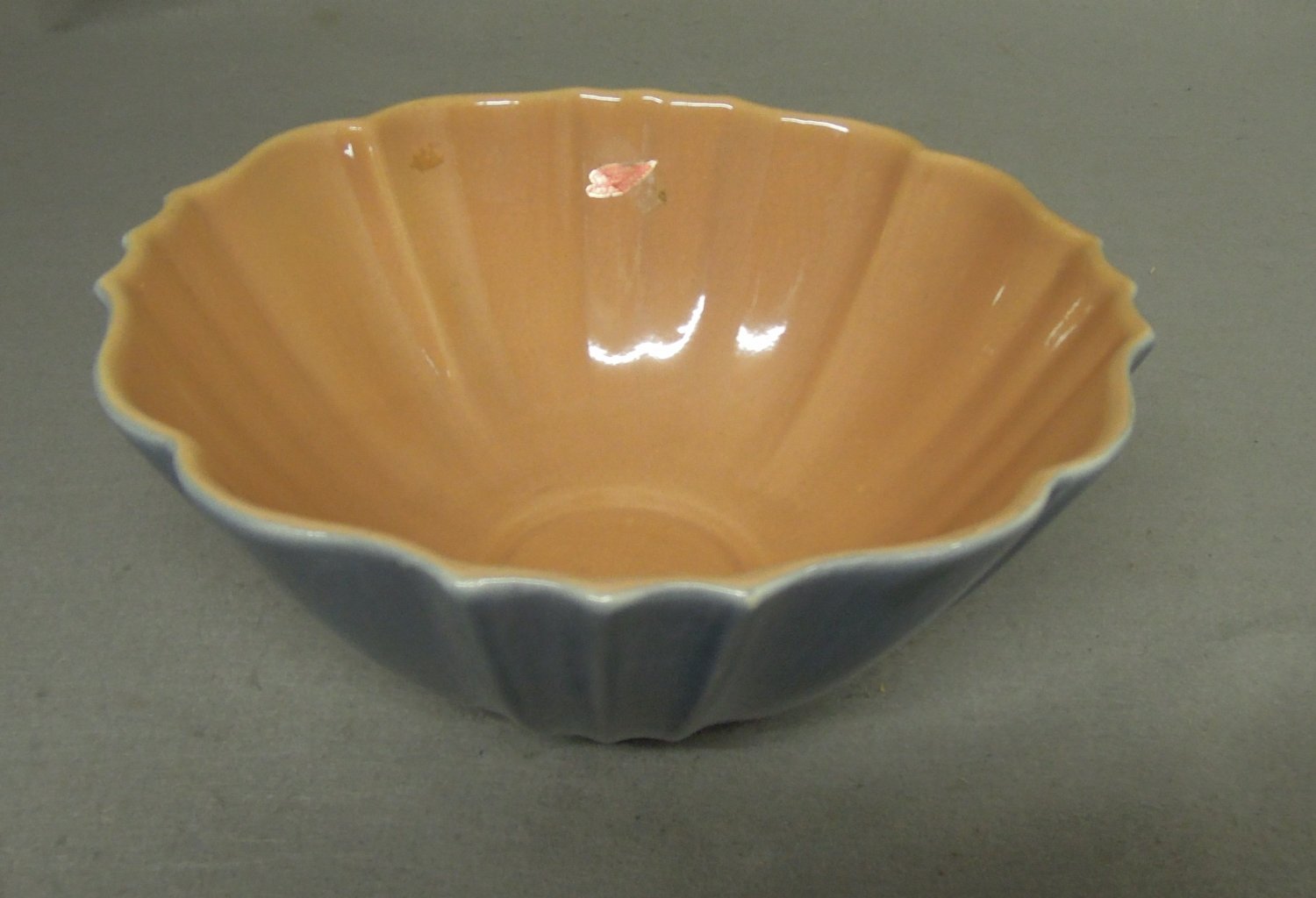 Red Wing Pottery Console Bowl 977 Light Blue Collectible Vintage