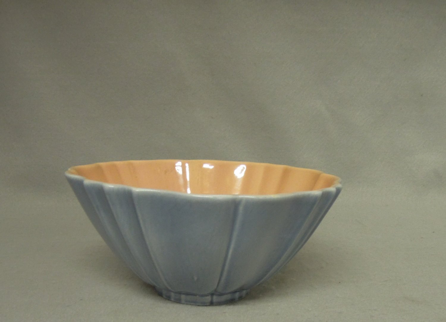 Red Wing Pottery Console Bowl 977 Light Blue Collectible Vintage