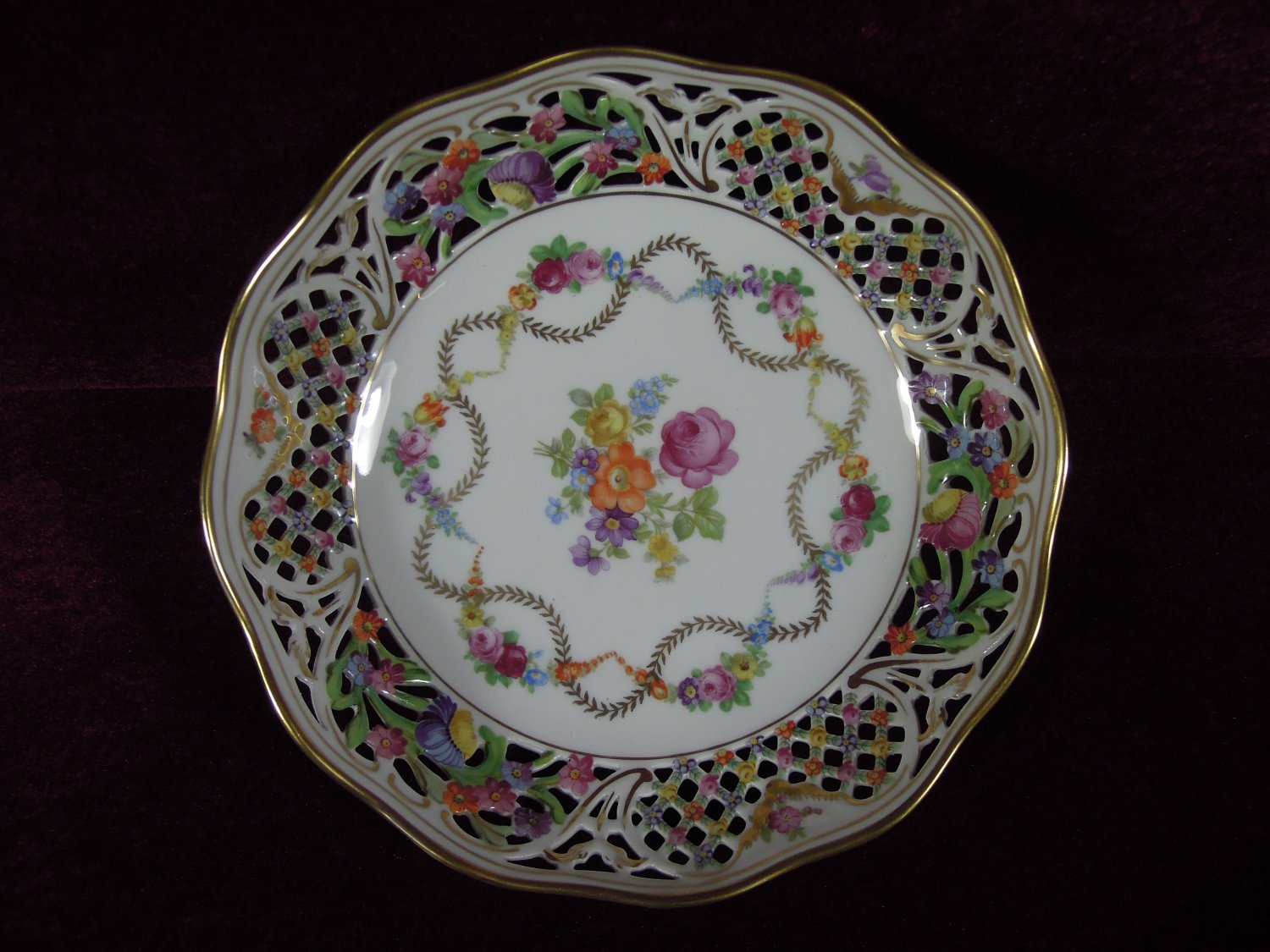 Schumann Arzberg Germany China Porcelain Reticulated Bowl
