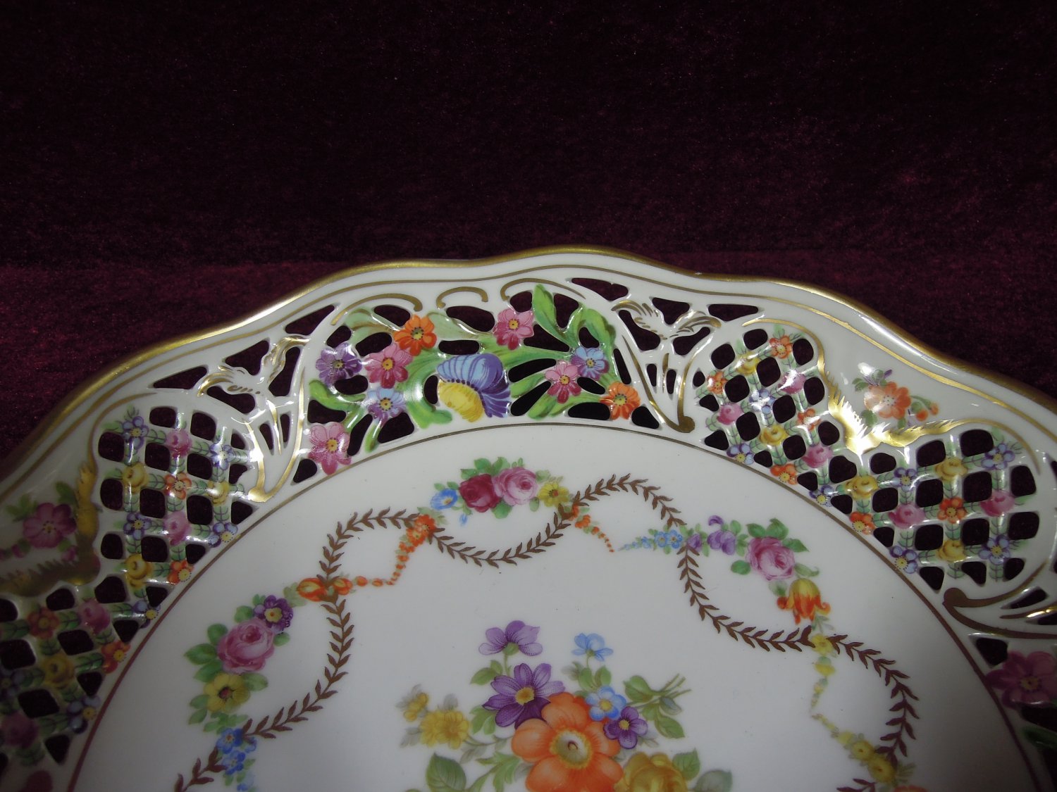 Schumann Arzberg Germany China Porcelain Reticulated Bowl
