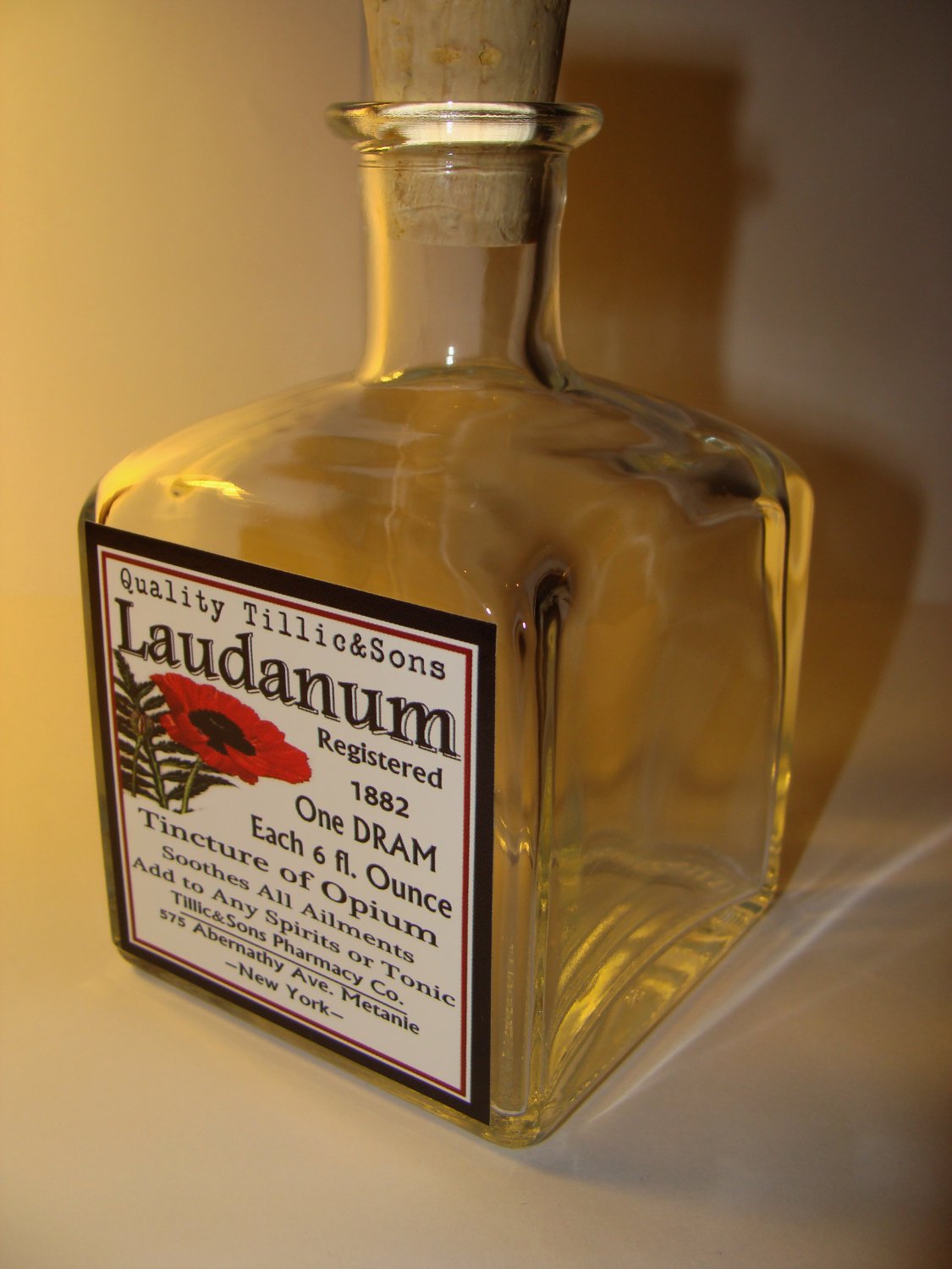Laudanum Apothecary ~Opium~ Collectible Bottle: Vintage style 1882 ...