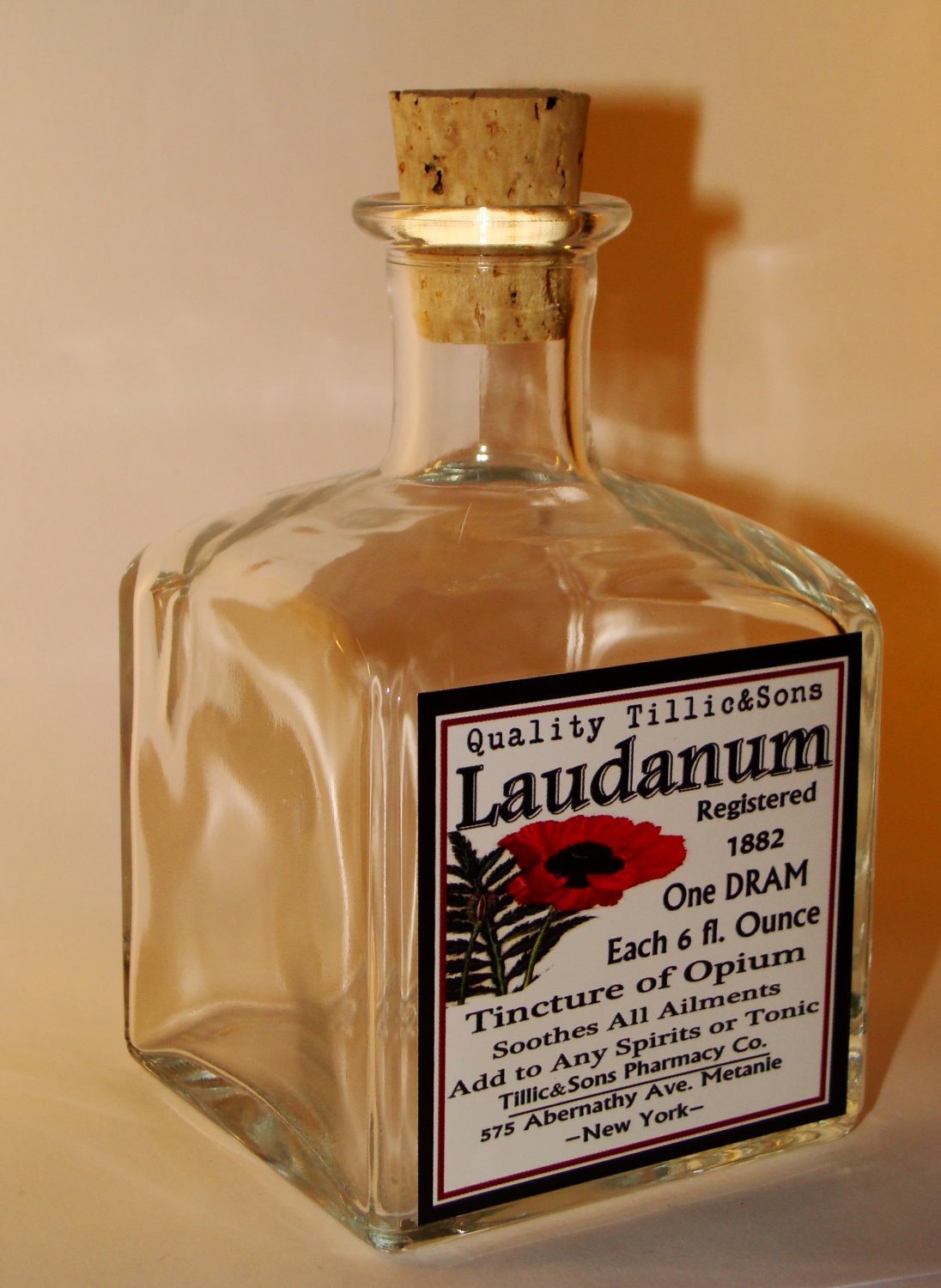 Laudanum Apothecary ~Opium~ Collectible Bottle: Vintage style 1882 ...