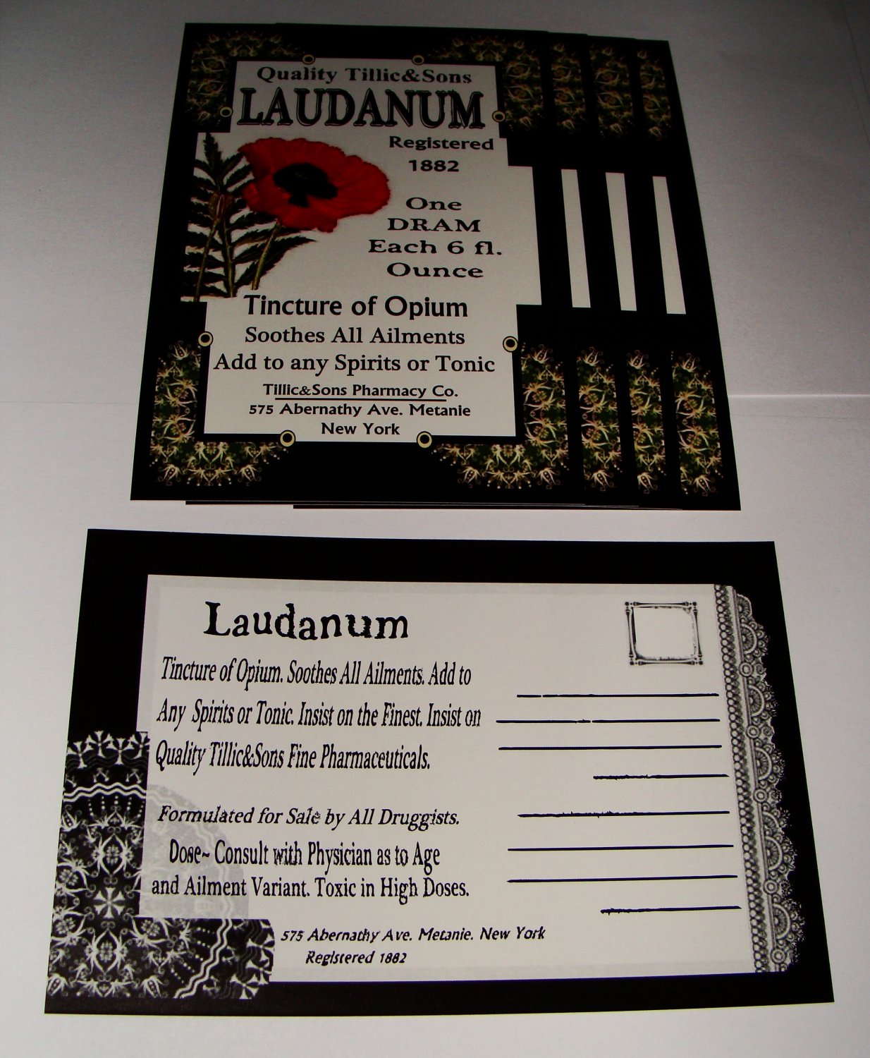 Laudanum Apothecary ~Opium~ Collectible Bottle: Vintage style 1882 ...