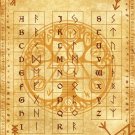 Alphabet Magicians parchment poster wicca pagan print art witch magick ...