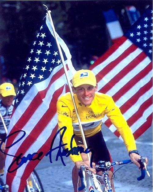 Lance Armstrong Autographed Preprint Signed Photo