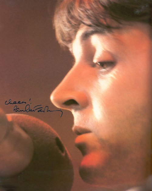 MCCARTNEYPAUL Autographed Preprint Signed Photo