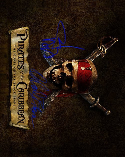 Pirates Autographed Preprint Signed Photo