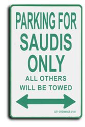 Saudi Arabia Parking Sign