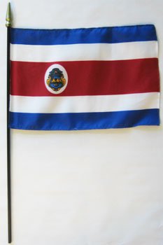Costa Rica - 8"X12" Stick Flag