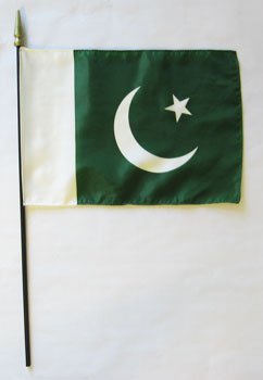 Pakistan - 8"X12" Stick Flag