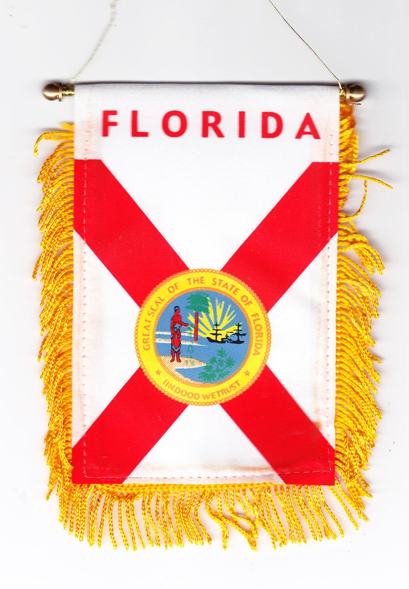 Florida Window Hanging Flag