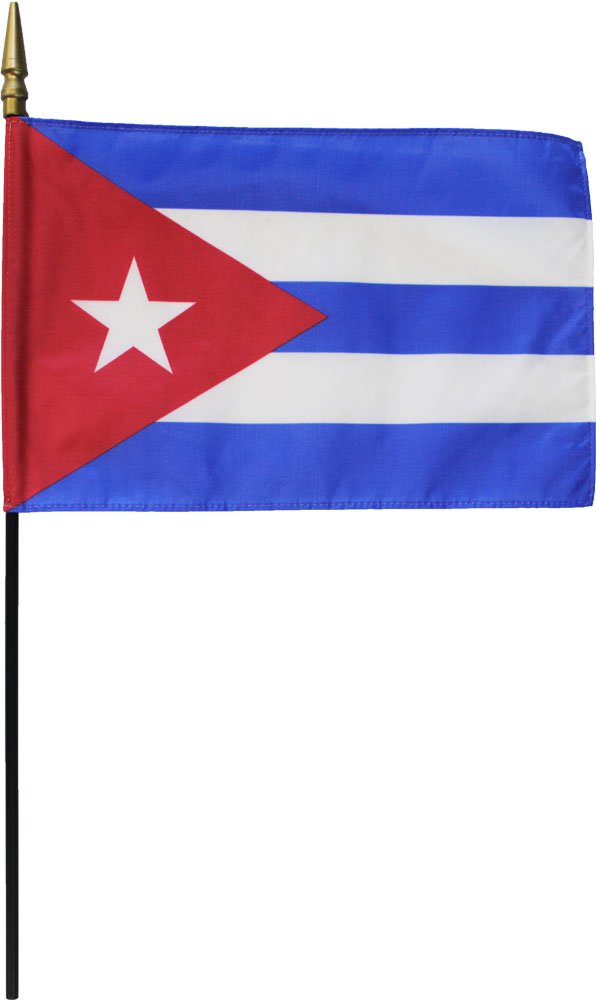 Cuba - 8"X12" Stick Flag