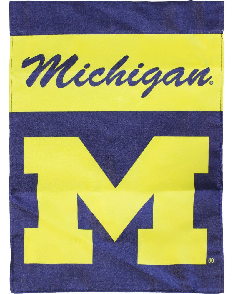 University of Michigan (Wolverines) - 13"x18" 2-Sided Garden Banner