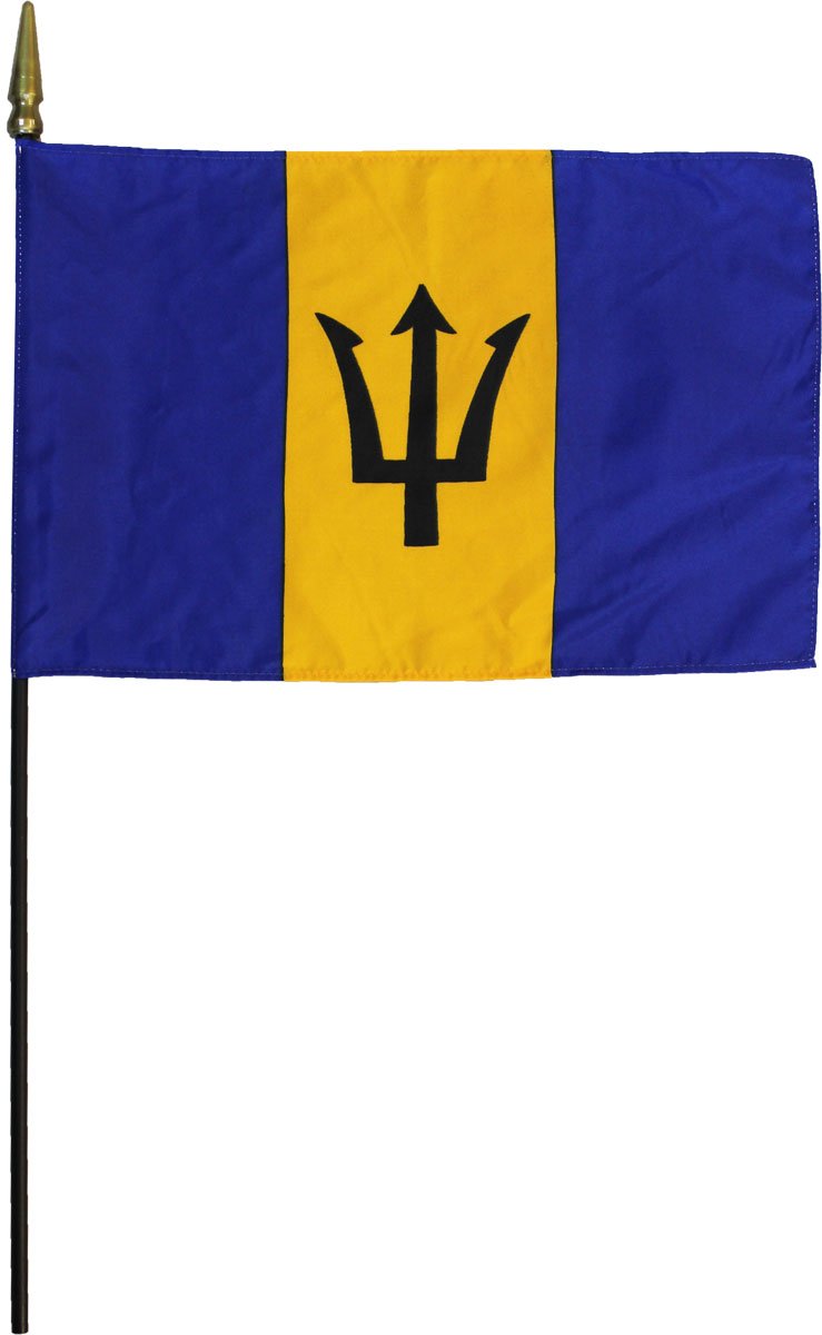 Barbados - 8"X12" Stick Flag