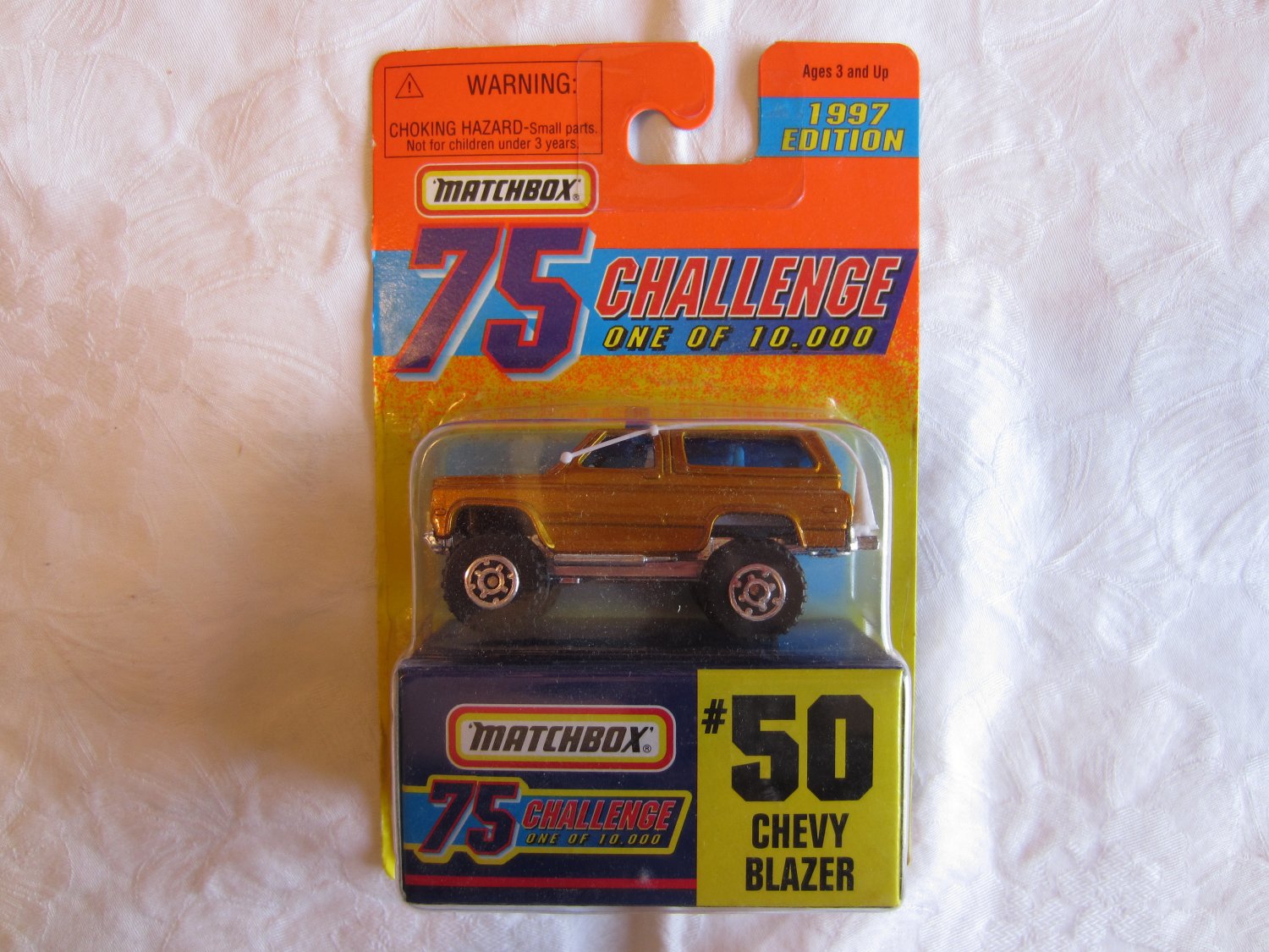 Matchbox 1997 Edition 75 Challenge #50 Chevy Blazer MOC