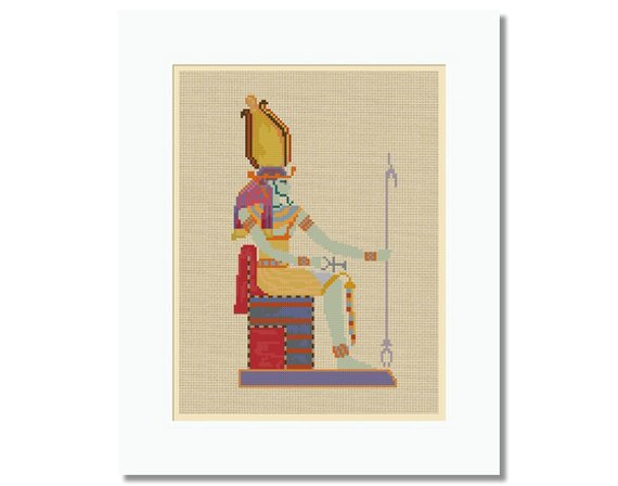 Cross Stitch Pattern of Pharaoh Ramses III - xspdlpp85eC