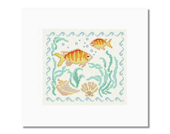 Cross Stitch Pattern of Sea Life - xspdlpp24eC