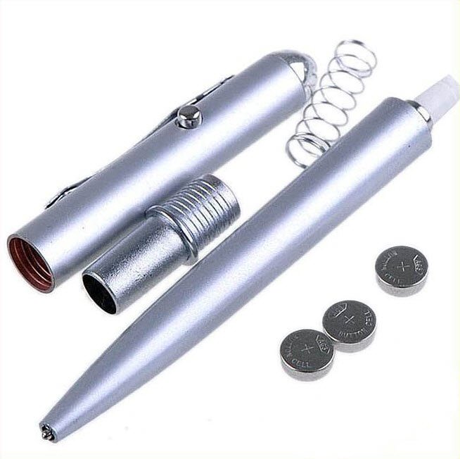 007 Lot 5 Invisible Ink Spy Pens Marker Magic Pencil & UV Pen Light