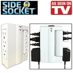 Swivel Wall Socket 6 in 1 Splitter Electrical Outlet Plug