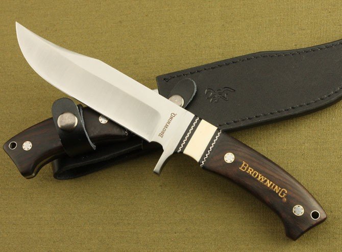 Fixed Blade Hunting Knife Bowie Buck Knives Full Tang