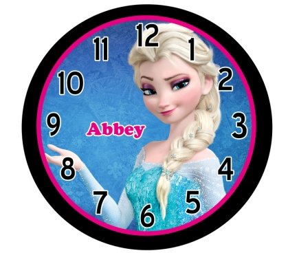 Disney's Frozen Elsa 9" Novelty Wall Clock - Personalized!!