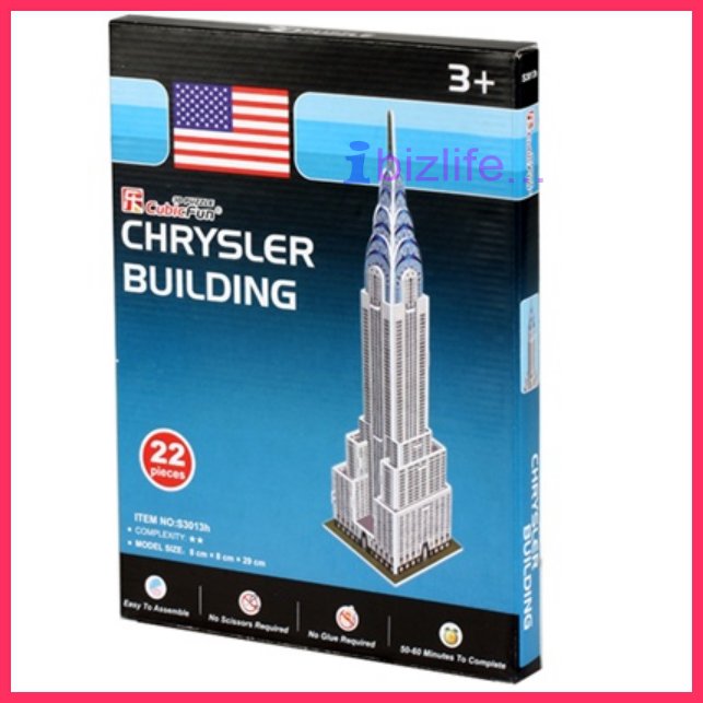 CubicFun - Syndey Chrysler Building PAPER 3D puzzle DIY jigsaw model ...