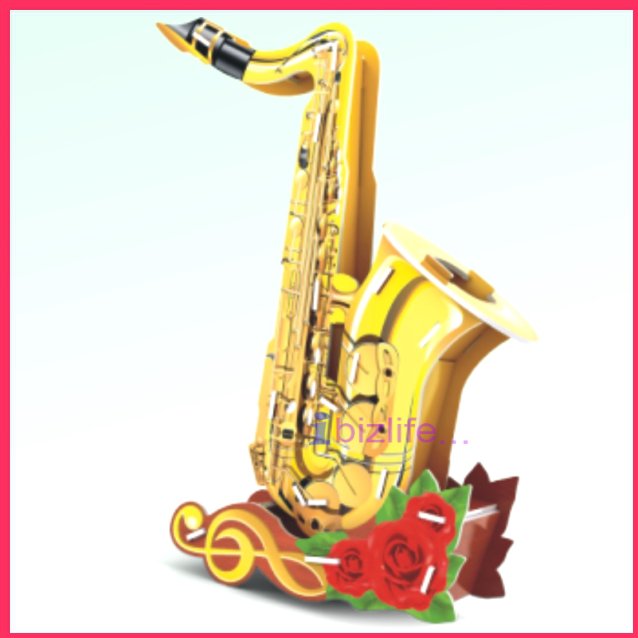 Calebou - SAXOPHONE (Musical) PAPER 3D puzzle DIY simple jigsaw model ...