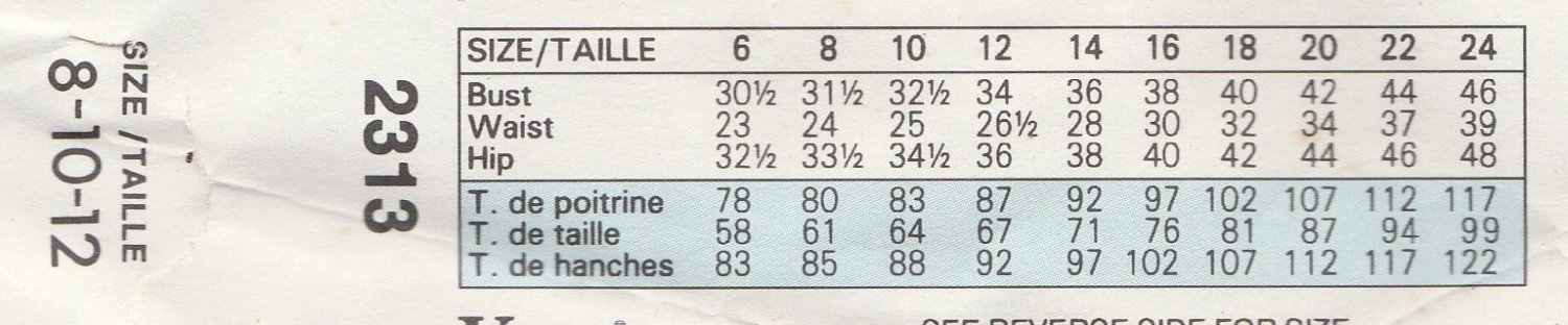 Vogue Basic Design Pattern 2313 UNCUT Shirtwaist Button Front Dress ...