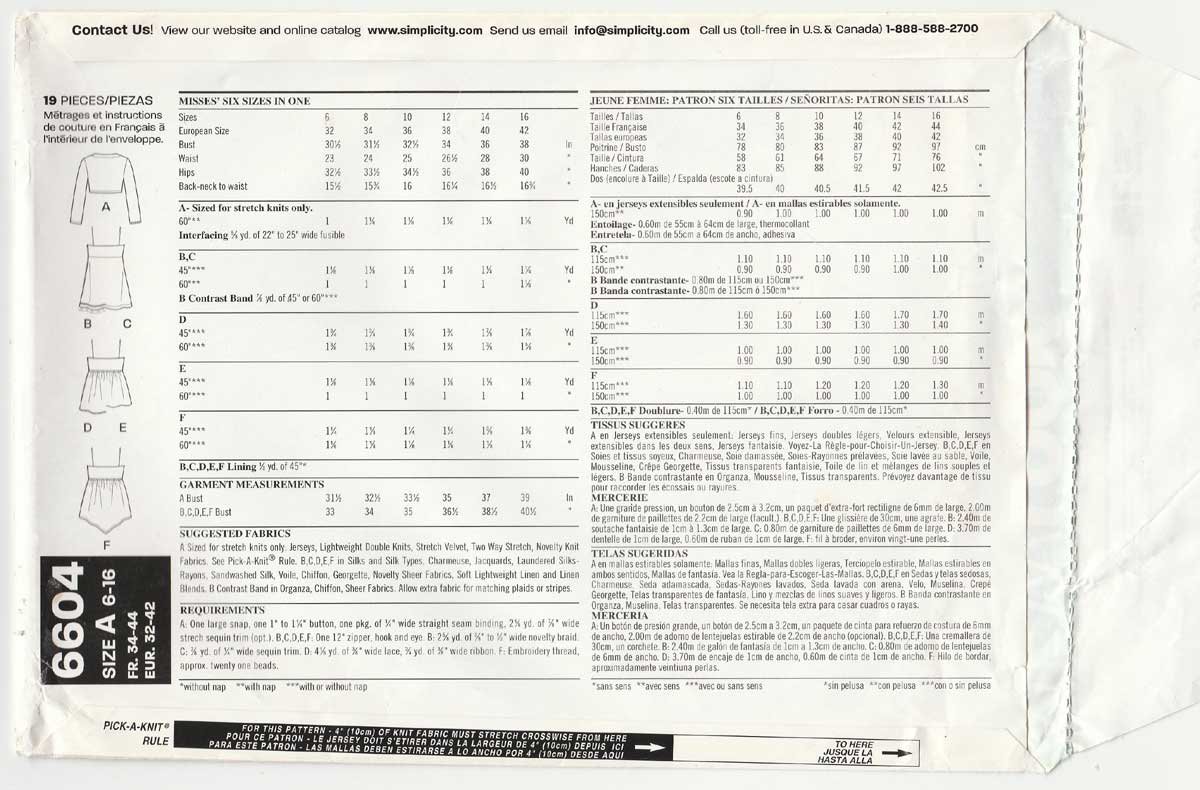 New Look 6604 Women's Camisole Top and Bolero Sewing Pattern Misses ...