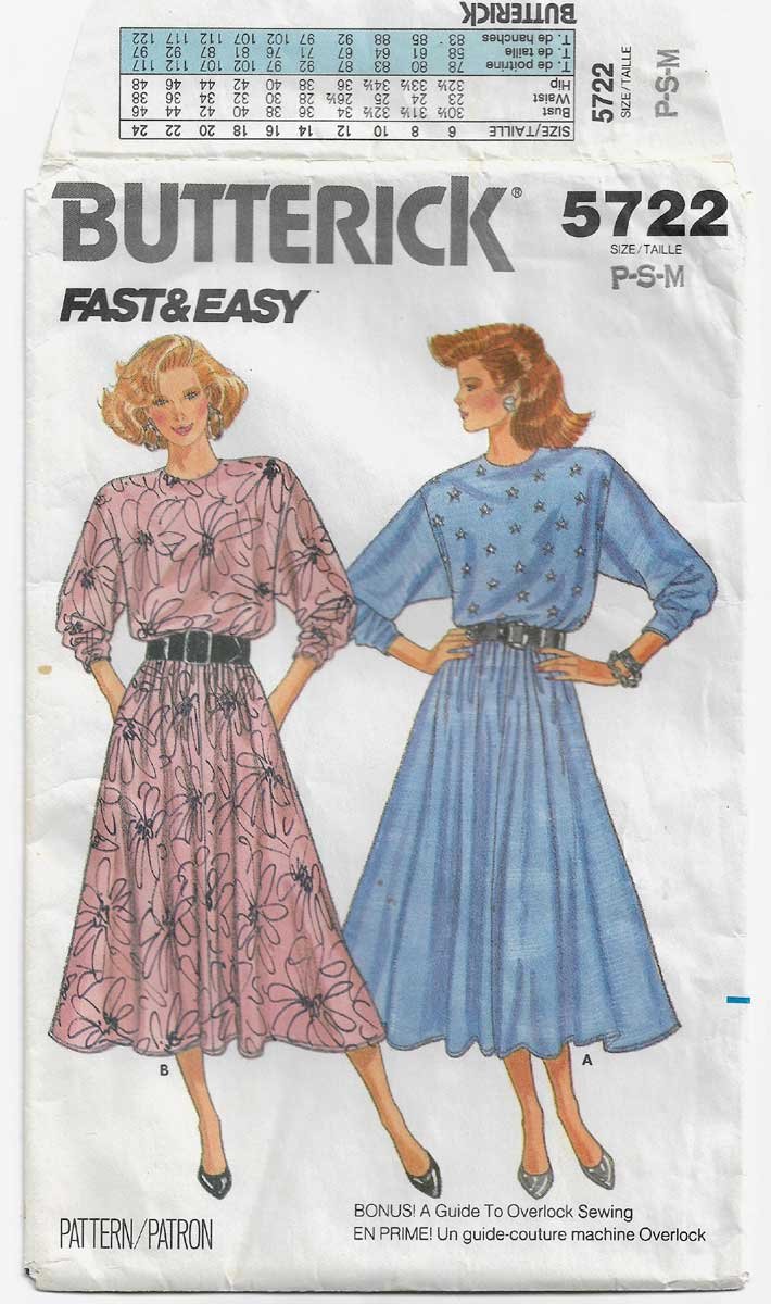 Women's Modest Dress Sewing Pattern Misses' Size 6-8-10-12-14 UNCUT ...