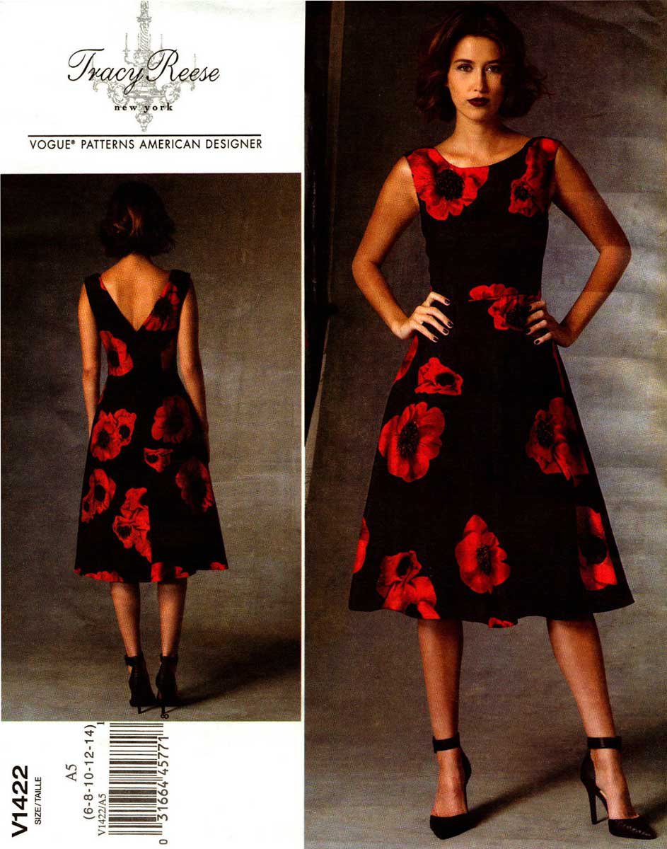 Tracy Reese, American Designer Dress Sewing Pattern Size 6-8-10-12-14 ...