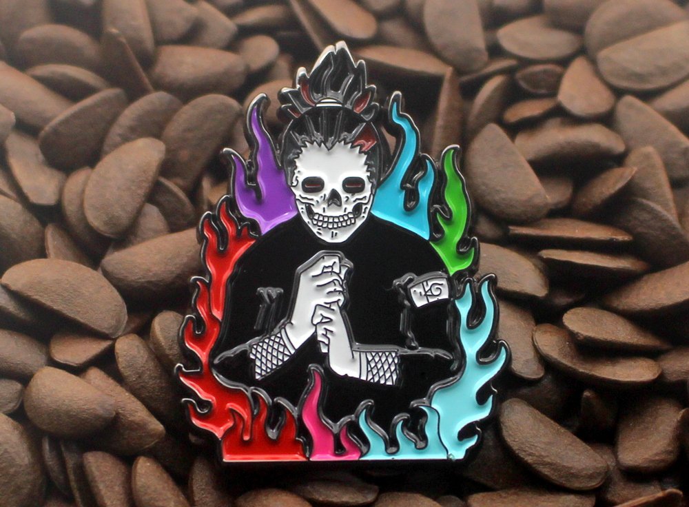Naruto Pins Nara Shikamaru Skull Pin
