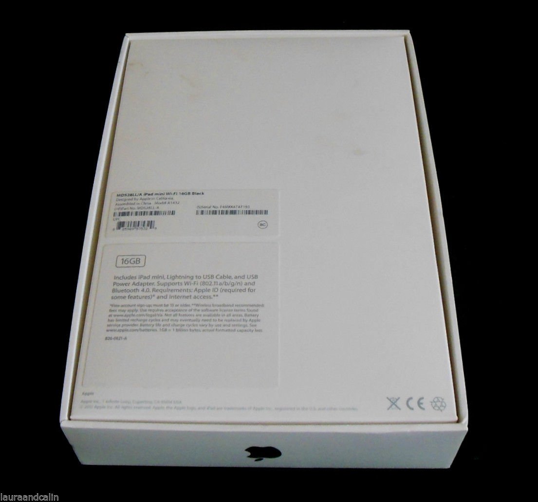 Empty Box for iPad Mini 16GB (Box only, iPad Mini NOT included)