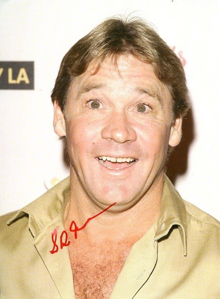 STEVE IRWIN Signed Autograph 8x10 inch. Picture Photo REPRINT