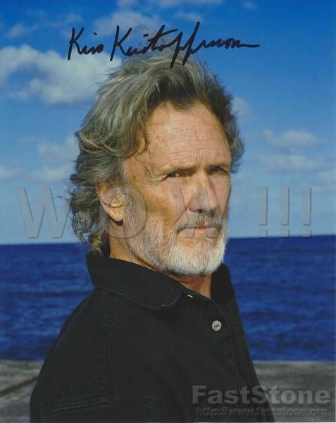 Original KRIS KRISTOFFERSON 8x10 Signed Autographed Photo Picture