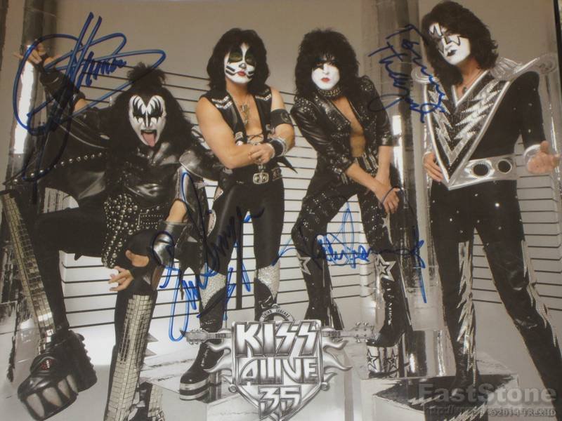 KISS Autographed signed by ALL 4 8x10 Photo Picture REPRINT