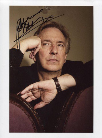 ALAN RICKMAN Autographed Signed 8x10Photo Picture REPRINT