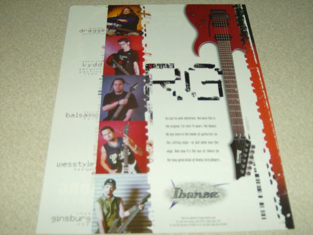 Ibanez RG Ad - Fletcher Dragger - Pennywise - Terry Balsamo - Cold ...
