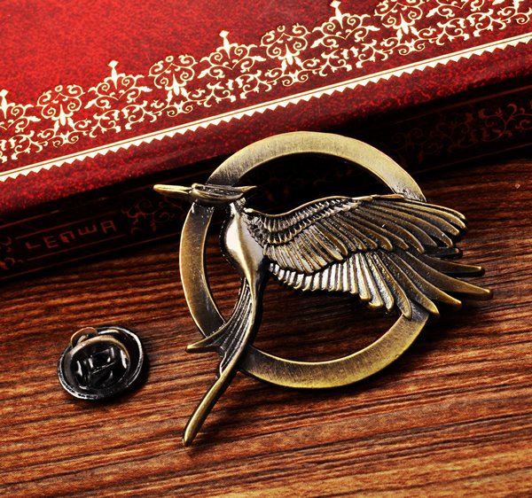 #3 The Hunger Games Mockingjay Pin Bronze Catching Fire Katniss ...