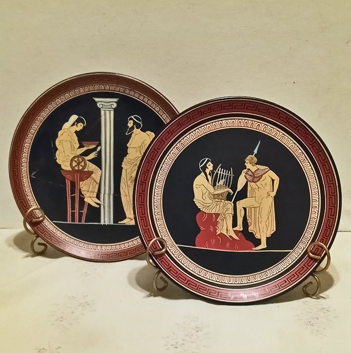Greek Museum Replica Display Plates