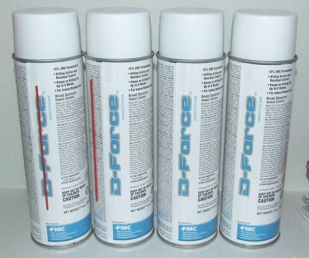 D-Force-HPX Residual Bed Bug Insect Killer Spray Deltamethrin 4 aerosol ...