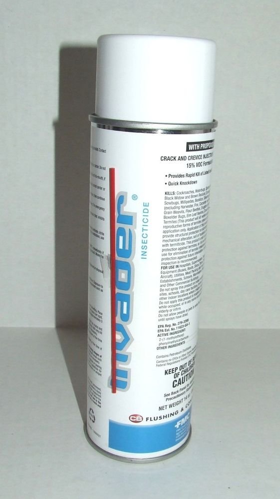 CB Invader HPX aerosol insecticide food prep handing roaches case (12 cans)