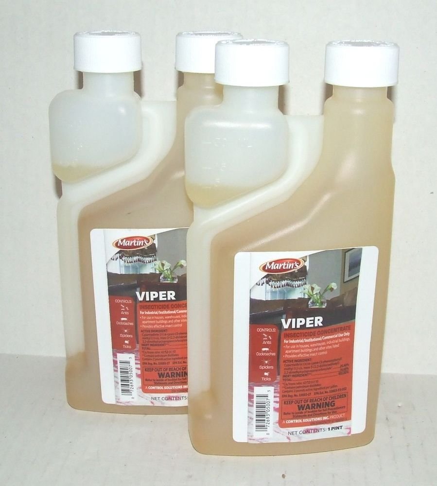 Viper Insecticide Concentrate w/ Cypermethrin ants roaches fleas flies+ ...