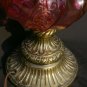 Cranberry Fenton Lamp