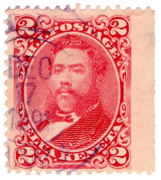 (I.B) Hawaii Postal : 2c Maroon (Elua Keneta)