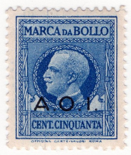 (I.B) Italy (East Africa) Revenue : Marca da Bollo 50c