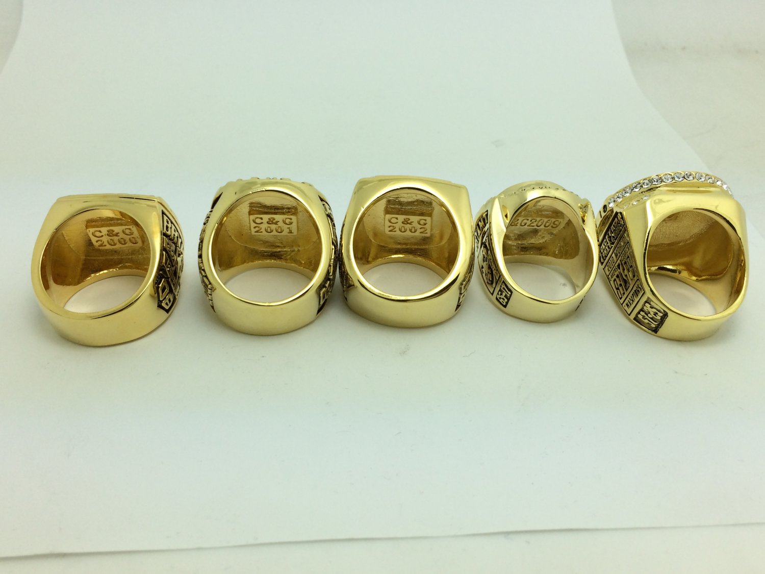 5PCS 2000 2001 2002 2009 2010 Los Angeles Lakers NBA Basketball ...