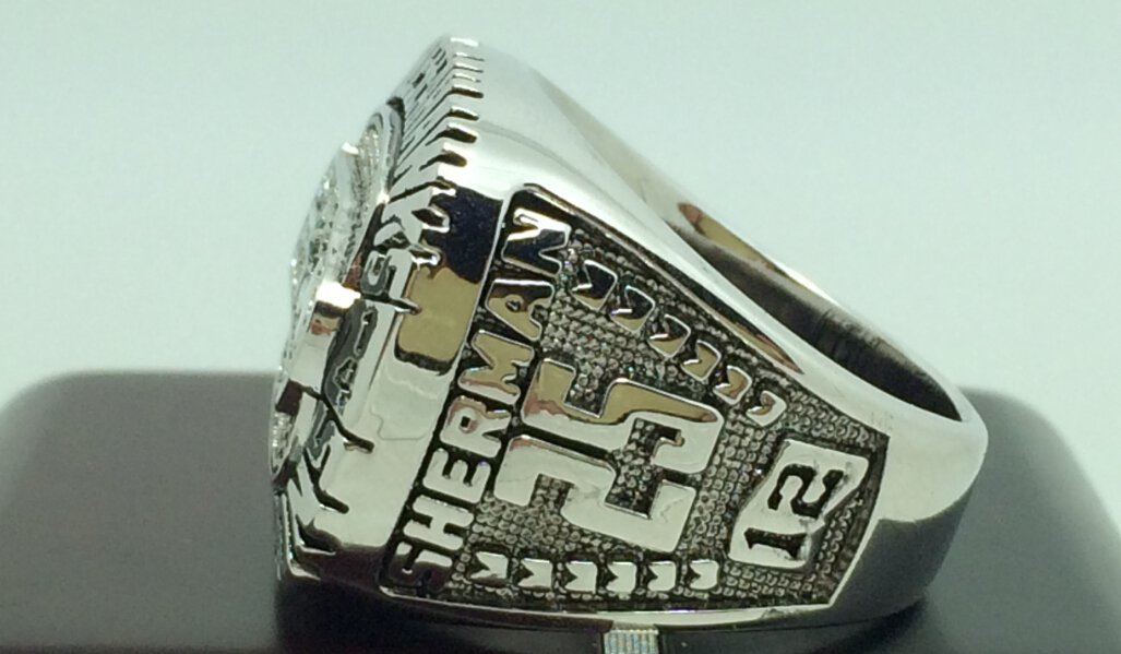 2014 Seattle Seahawks NFC super bowl championship ring size 8-14 copper ...
