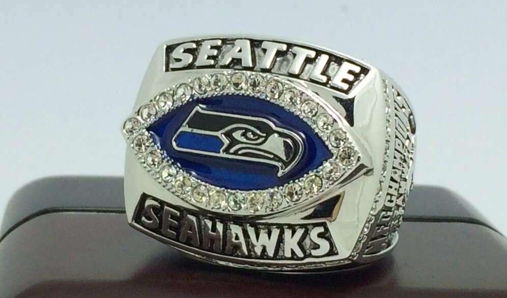 2005 Seattle Seahawks NFC super bowl championship ring size 8-14 copper ...