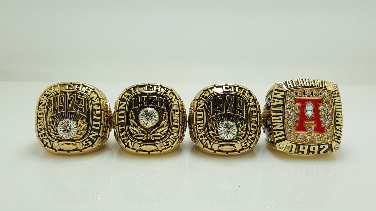 1973 1978 1979 1992 Alabama Crimson SEC Football Championship ring size ...